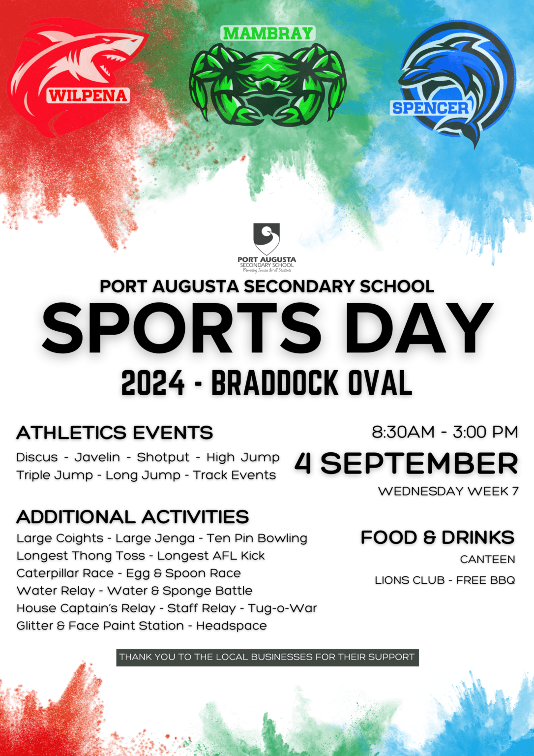 PASS Sports Day - Port Augusta Secondary School